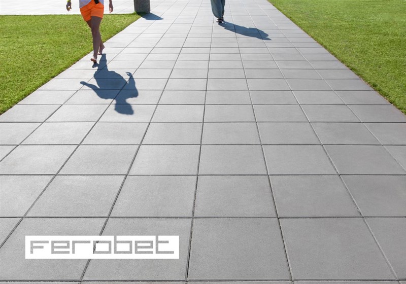 FEROBET Plošná dlažba 50/50/5 Standard Přírodní | stavebniny - stawebniny