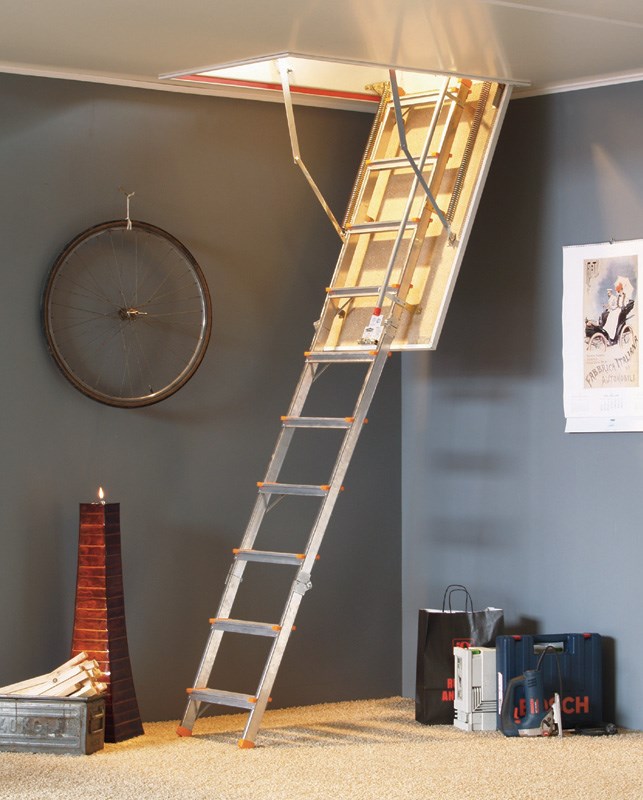 TRIANT Půdní protipožární skládací schody ALUTRAG EI 15 EW 60 minut ...