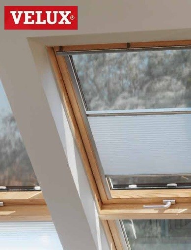 VELUX Dvojitě plisovaná roleta a venkovní markýza FOP MK06/M06/306 ...